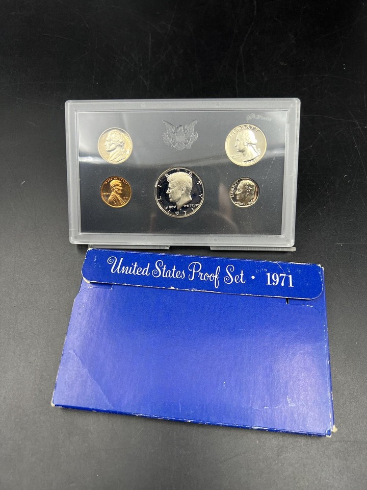 1971 S US Mint GEM Proof Set 5 Coin Complete OGP | eBay