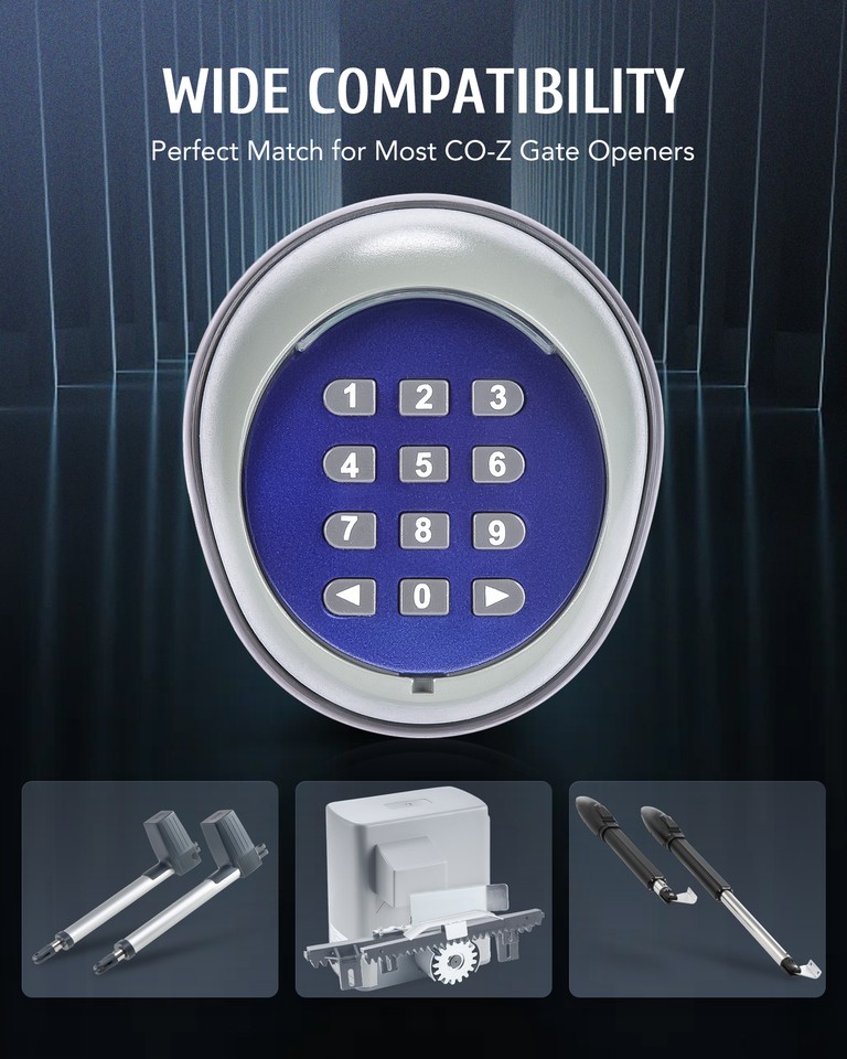 CO-Z Automatic Gate Opener Electric Driveway Operator Remotes ...