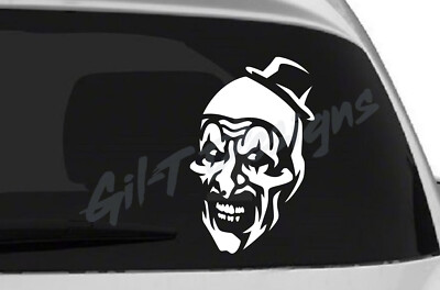 Terrifier Art the Clown Vinyl Decal Sticker, Horror, Scary, Killer ...