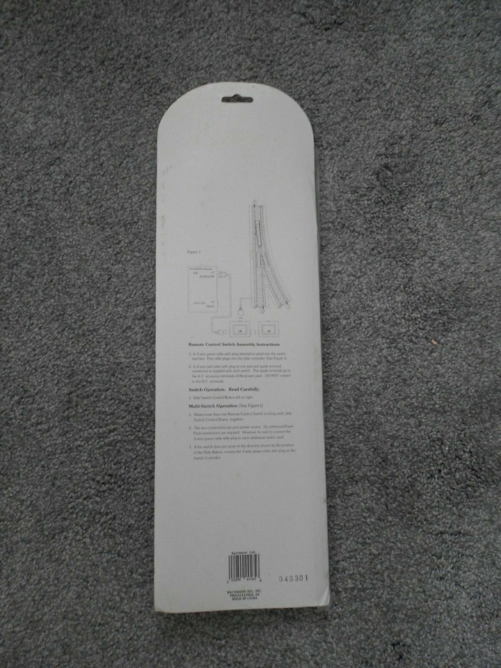 BACHMANN E-Z TRACK HO GAUGE #5 LH SWITCH NIP ITEM #44565 | eBay
