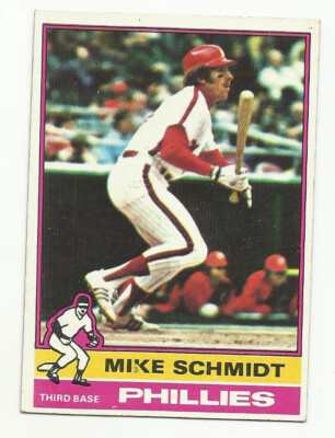 1976 Topps #480 Mike Schmidt EX (ERROR) VARIATION MISSING LETTER VERY ...