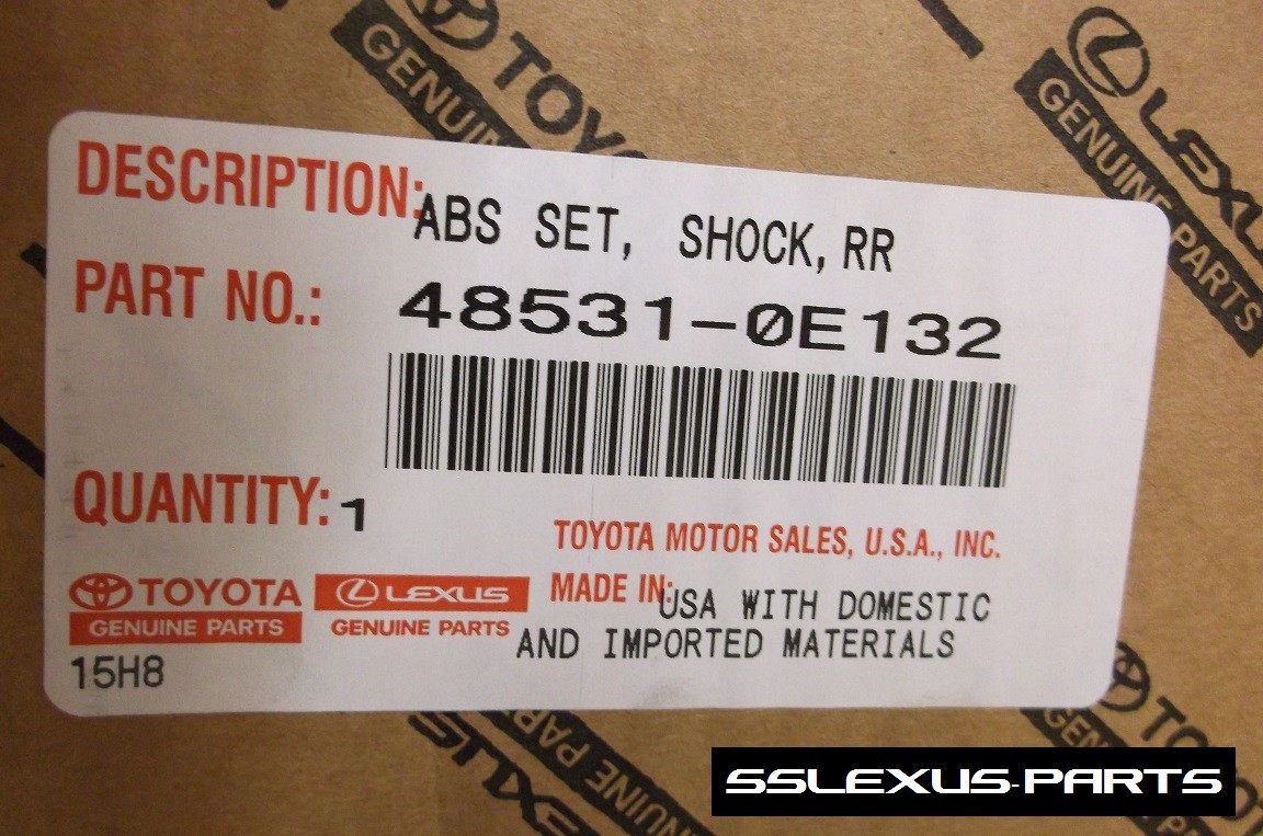 Lexus RX350 (2010-2012) OEM Genuine LH RH REAR SHOCK ABSORBER SET 48531 ...
