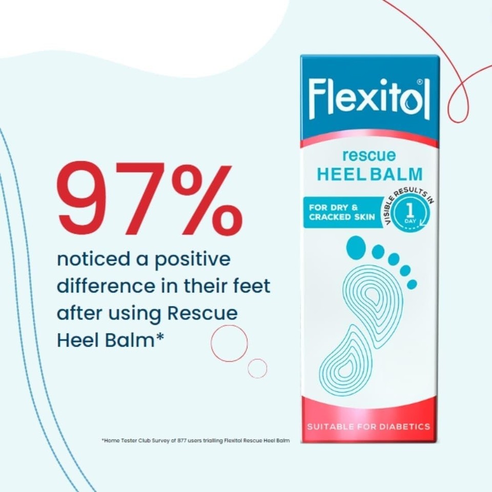 Flexitol Rescue Heel Balm 112g - Cracked Skin Moisturising Foot Cream ...