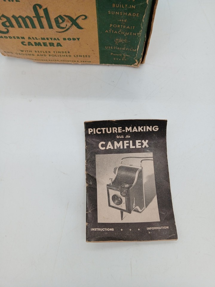 Vintage 1940’s Camflex Modern All-Metal Body Camera W/ Original Box ...