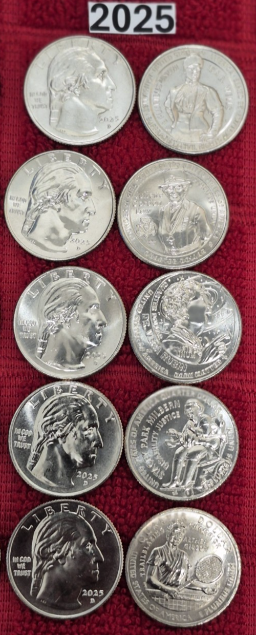 2025 D American Women Quarters Set (5 coins set) **ON HAND** **ON HAND ...