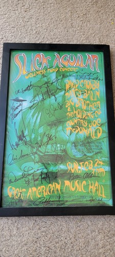 Benefit For Slick Aguilar Woodstock 1969 Reunion Concert Poster - SF ...