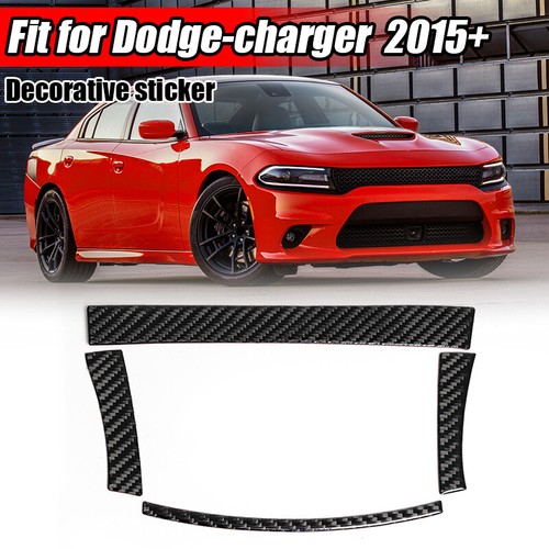 Carbon Fiber Storage Box Frame Cover Trim Strips 4x For Dodge Charger ...