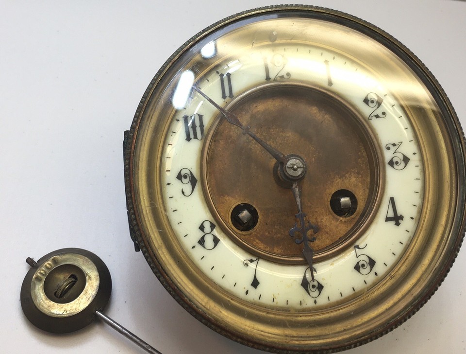 Antique French Clock Movement For Spares Or Repair | eBay UK