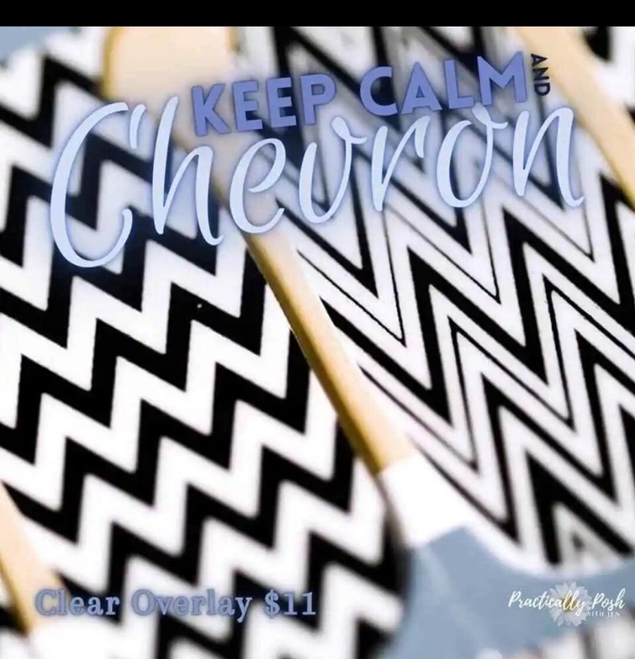 Color Street~KEEP CALM AND CHEVRON ~ Retired Clear Overlay Design-Free ...