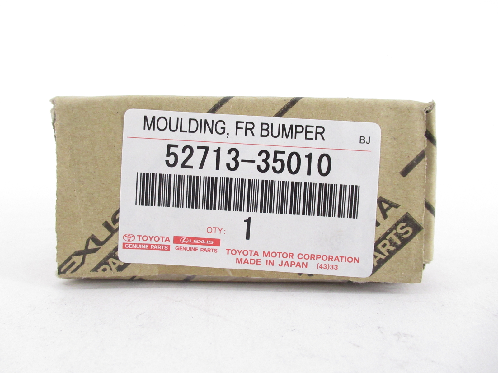 Genuine OEM Toyota 52713-35010 Driver Front Bumper Side Moulding Chrome ...