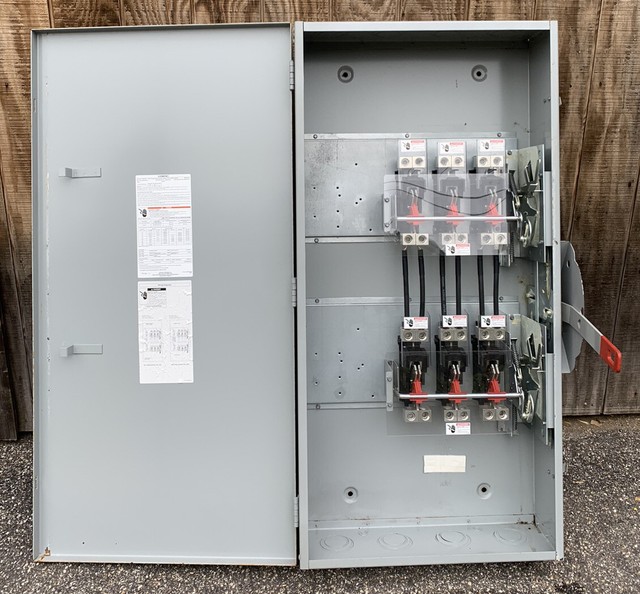 DTNF325 Siemens 400 Amp 240V 3 Pole Non Fused Manual Transfer Switch ...