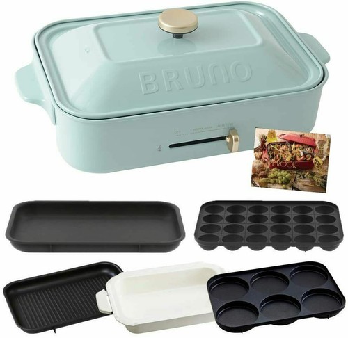 Bruno Compact Hot Plate BOE021-BGY (Blue Gray) 5 plates set Japan ...