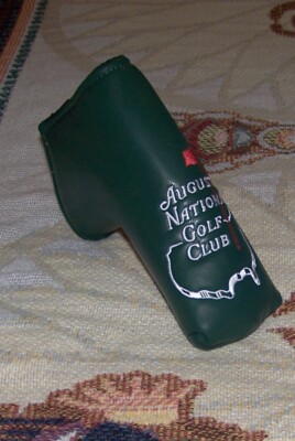NEW AM&E Snap Fit Blade Putter Head Cover AUGUSTA NATIONAL GOLF CLUB ...