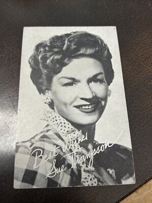 Vntg Movie Actress Pinup Theme Arcade Card Sue Thompson | eBay