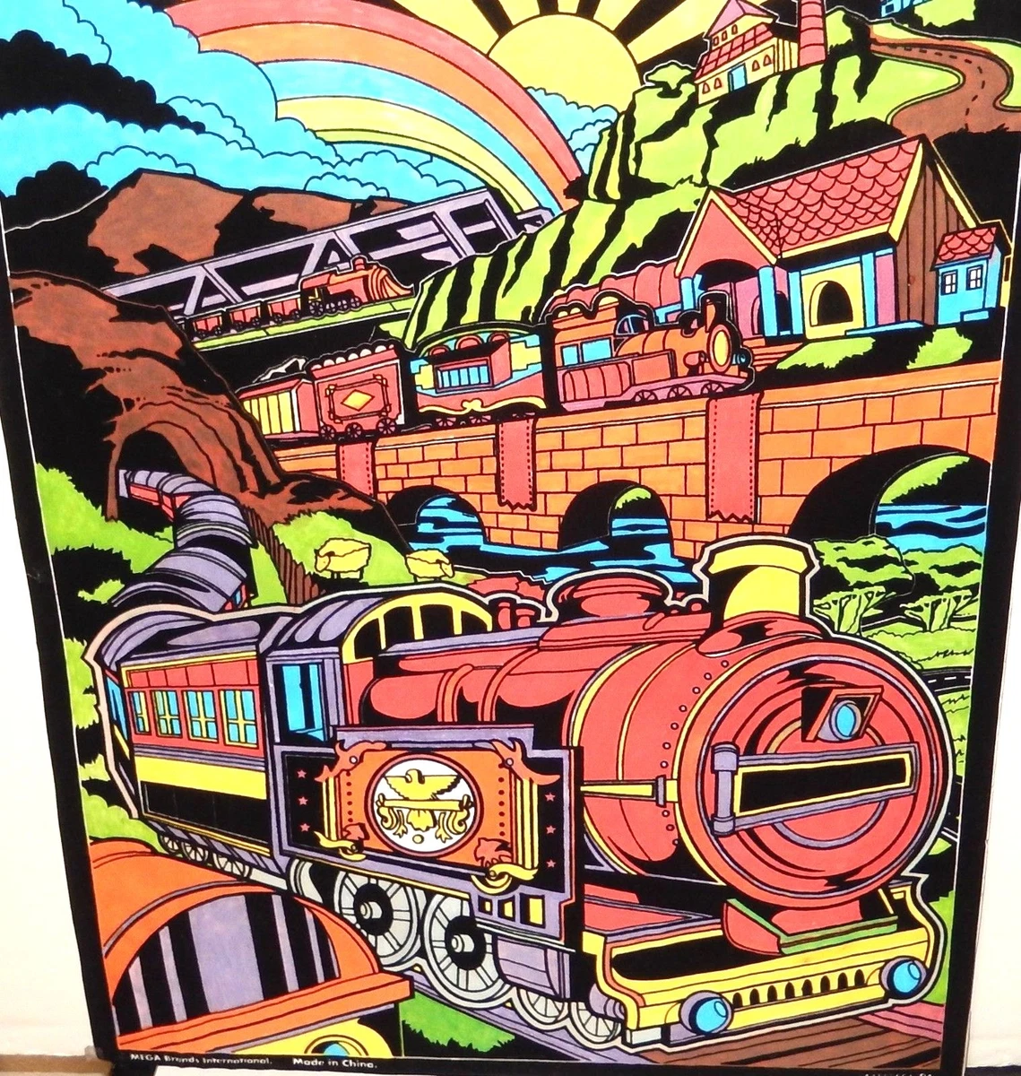 Abstract Train Painting