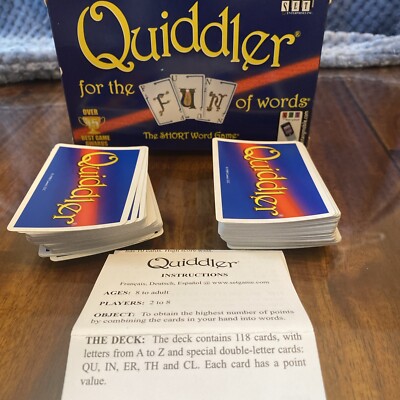 Quiddler Word Card Game "The Short Word Game" Fun Words Solo & Family ...