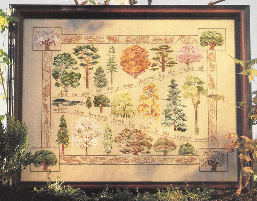 Sampler - In Praise of Trees - Cross Stitch Pattern | eBay