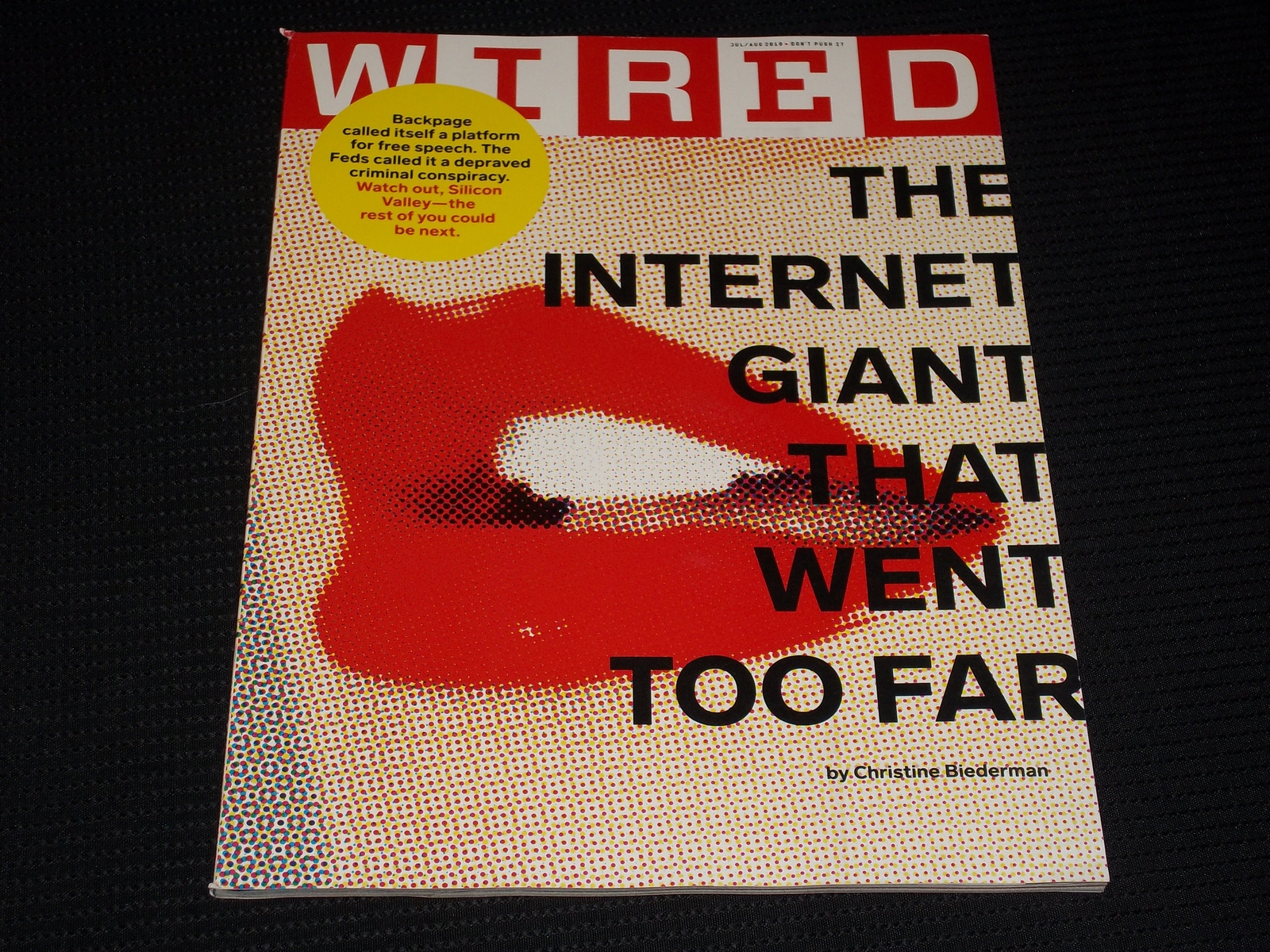 2019 AUGUST WIRED MAGAZINE - BACKPAGE NICE FRONT COVER - L 18485 | eBay