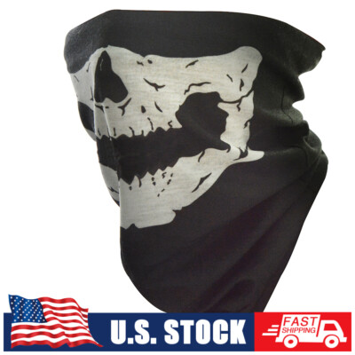 Half Face Mask Bike Motorcycle Biker Head Neck Balaclava Sun Protection ...