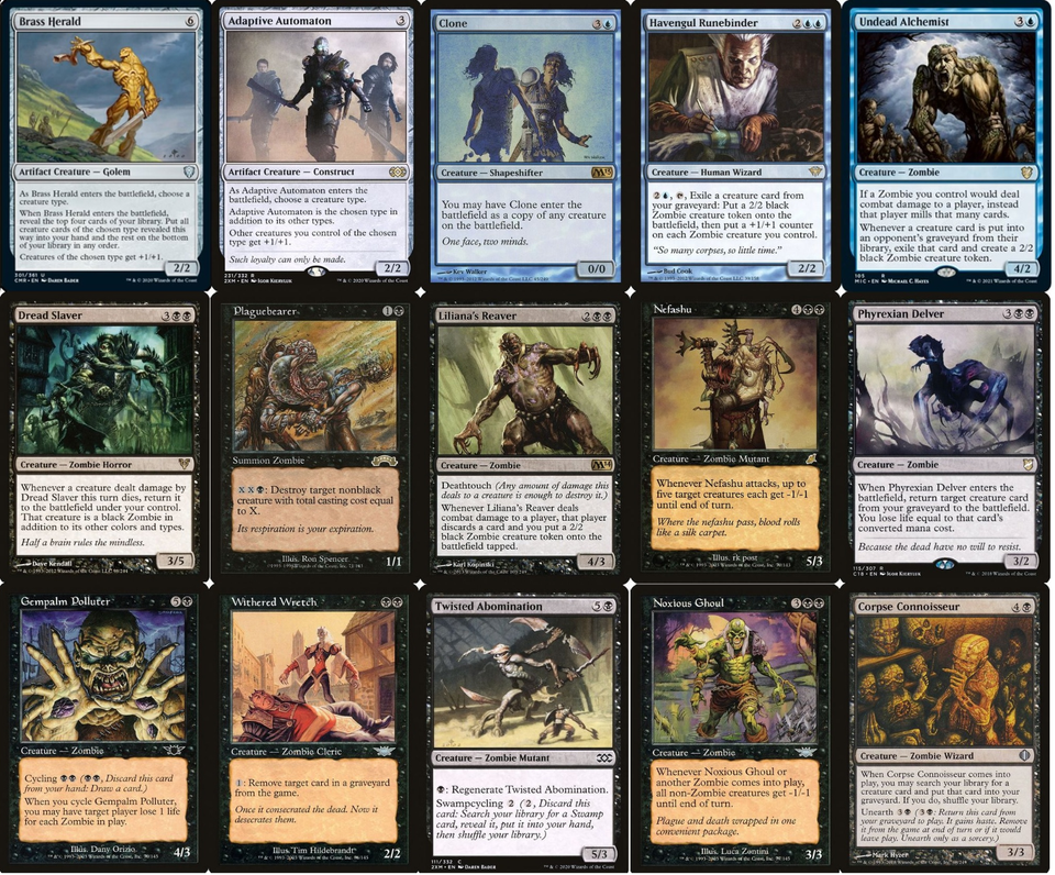 ELITE Commander Zombie Deck - EDH - Grimgrin - 100 Card - MTG - Ready ...