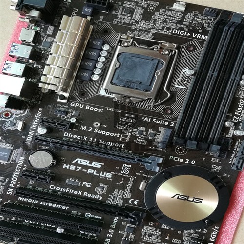 ONE USED ASUS H97-PLUS Motherboard Mainboard Intel LGA1150 DDR3 VGA ...