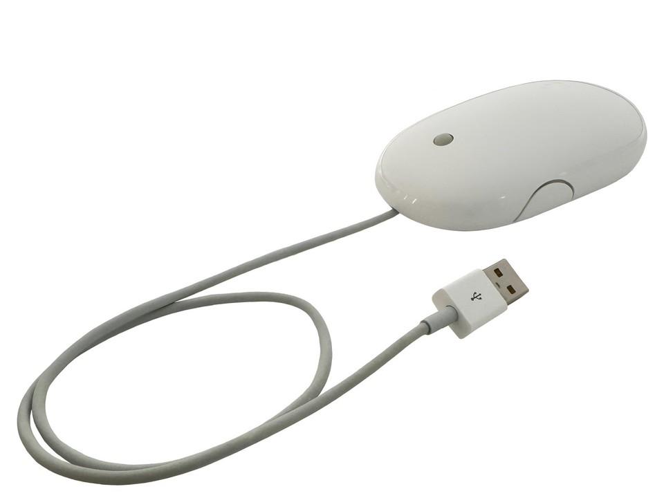 🖱️ Genuine Apple A1152 USB Optical Mouse Wired Pro Mouse for iMac ...
