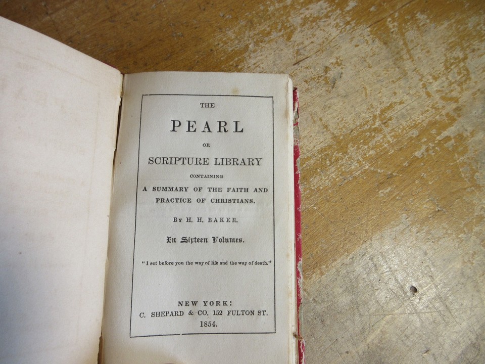 Old ON PRAYER Leather Book 1854 MINIATURE SCRIPTURE LIBRARY BIBLE JESUS ...