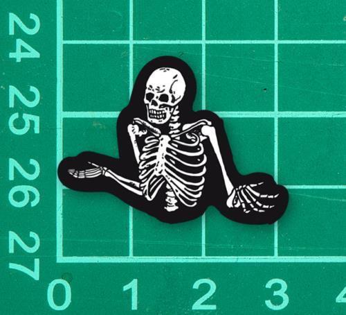 Skeleton Shrug Funny Sticker Decal skull dark humor popular stoic | eBay