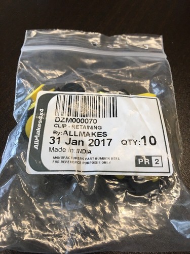 Land Rover Clip Part# DZM000070 Set Of 10 | eBay