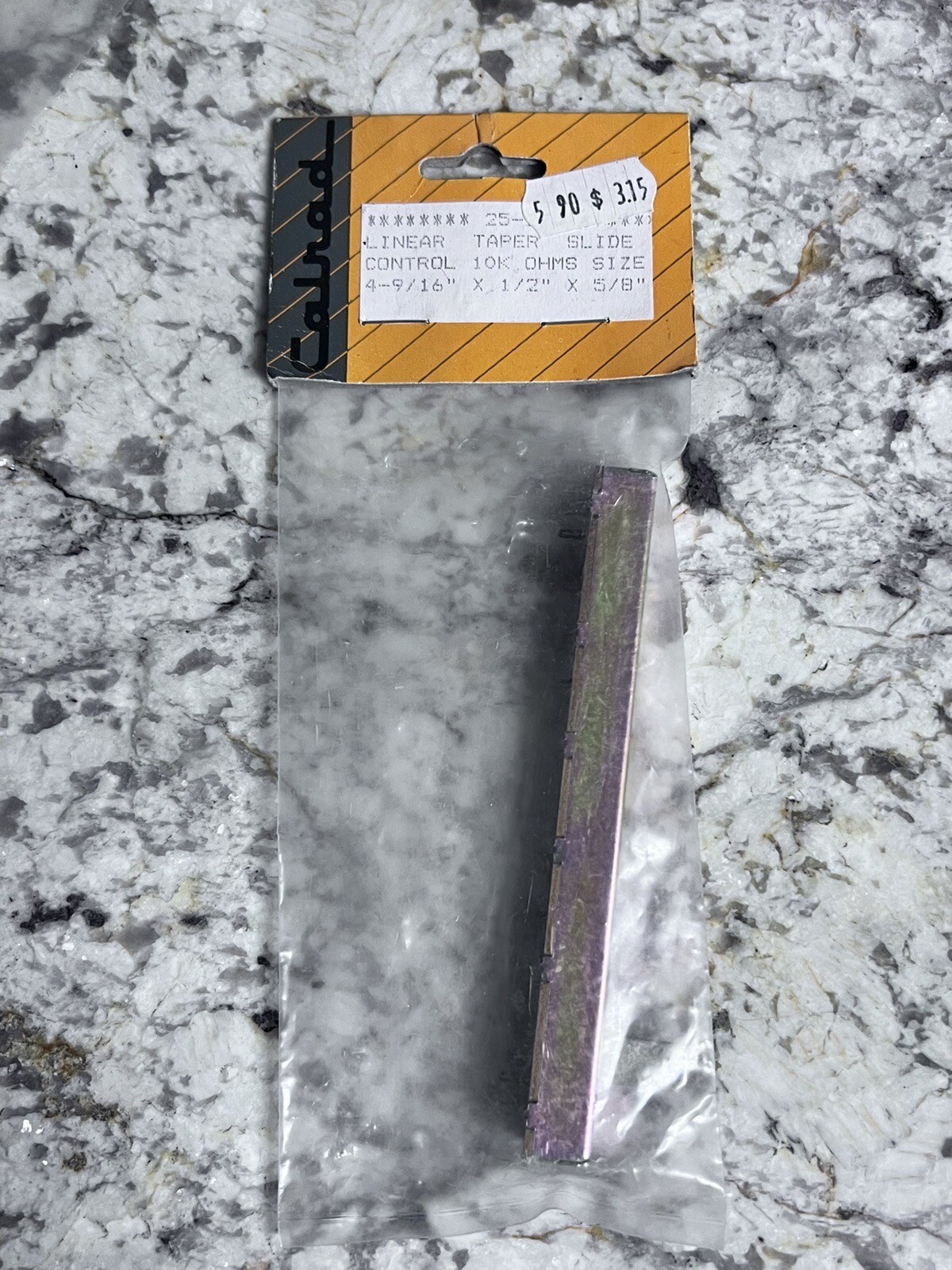 Calrad Linear Taper Slide Control 10K Ohm 4-9/16” X 1/2” X 5/8” Vintage ...