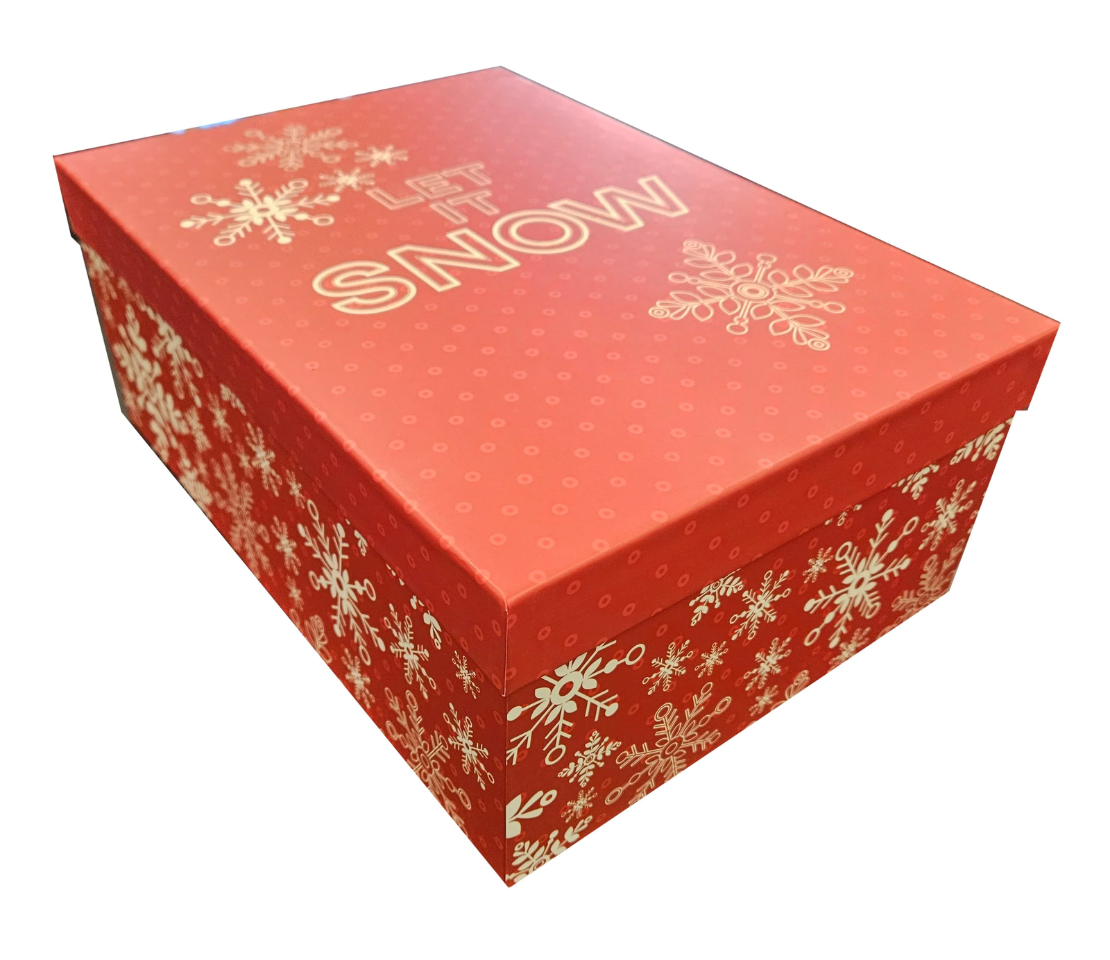 Jumbo Decorative Deep Gift Box - Let it Snow | eBay