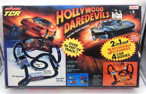 RARE VTG Ideal Hollywood Daredevils TCR Electric Racing Set W/Box Not ...