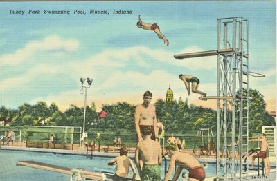 Muncie IN High Divers at Tuhey Park Swimming Pool | eBay