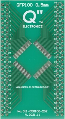 QFP100, LQFP100, TQFP100, VQFP100 0.50mm(0.02") to 2 x IDC2x25 [UK ...