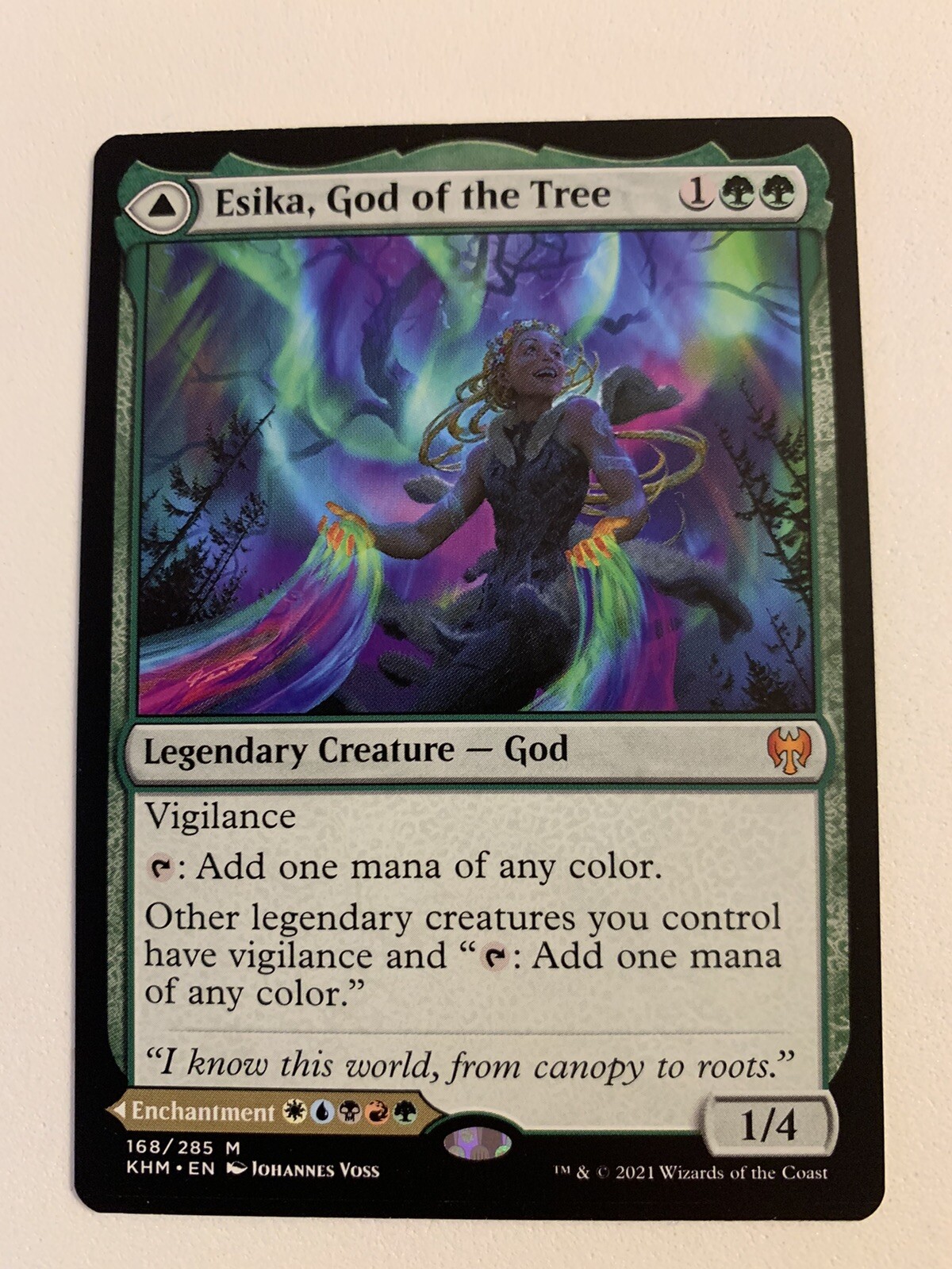 MTG Esika, God of the Tree The Prismatic Bridge Kaldheim 168/285 Reg ...
