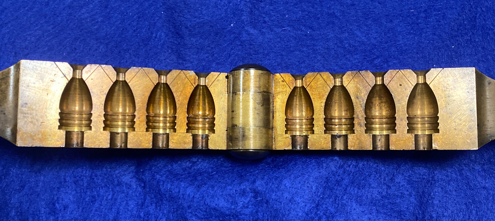 Civil War Brass Harpers Ferry Arsenal .58 Caliber Minie Gang Bullet ...