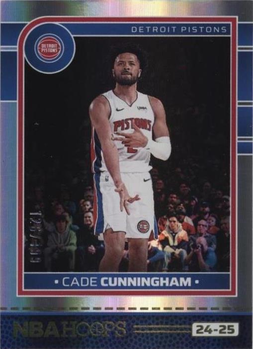2024-25 Panini Nba Hoops - Cade Cunningham #194 Premium Box Set /199 ...