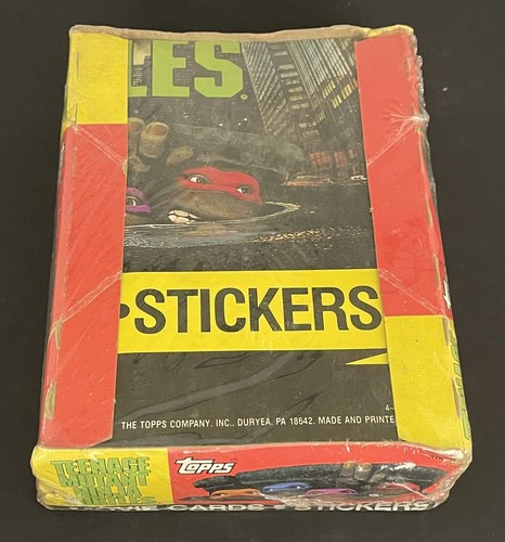 Topps 1990 Teenage Mutant Ninja Turtles Movie Trading Cards Box 36 ...