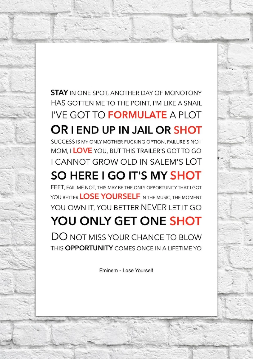 Eminem Lyric Drawings