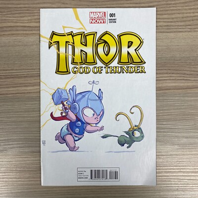 MARVEL NOW! 001 VARIANT EDITION THOR GOD OF THUNDER COMIC BOOK LOKI ...