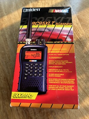 Uniden Bearcat BC95XLT 200 Channel Scanner Radio w/ Manual, Adapter ...
