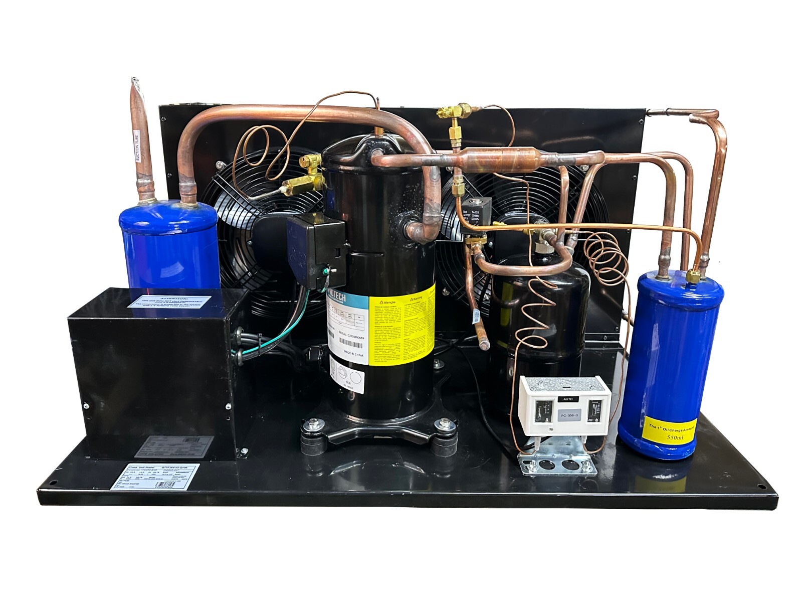 Indoor QTYF20E3G-Q100 Scroll Low Temp Condensing Unit 3HP, R404a 220V ...