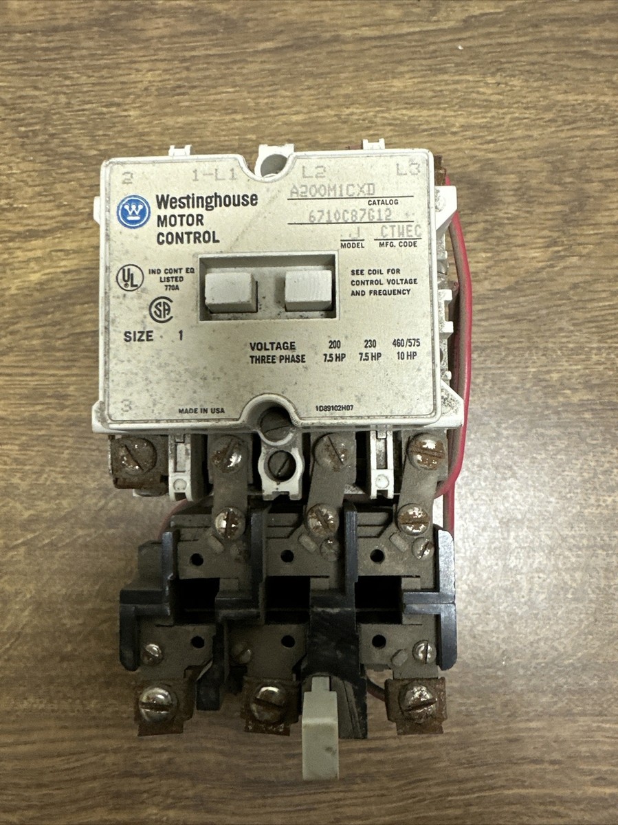 Westinghouse Electric Motor Control EP0206 Teco Westinghouse 20 HP