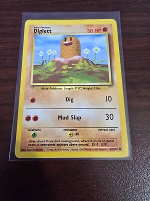 Pokémon Base Set Diglett #47 | eBay