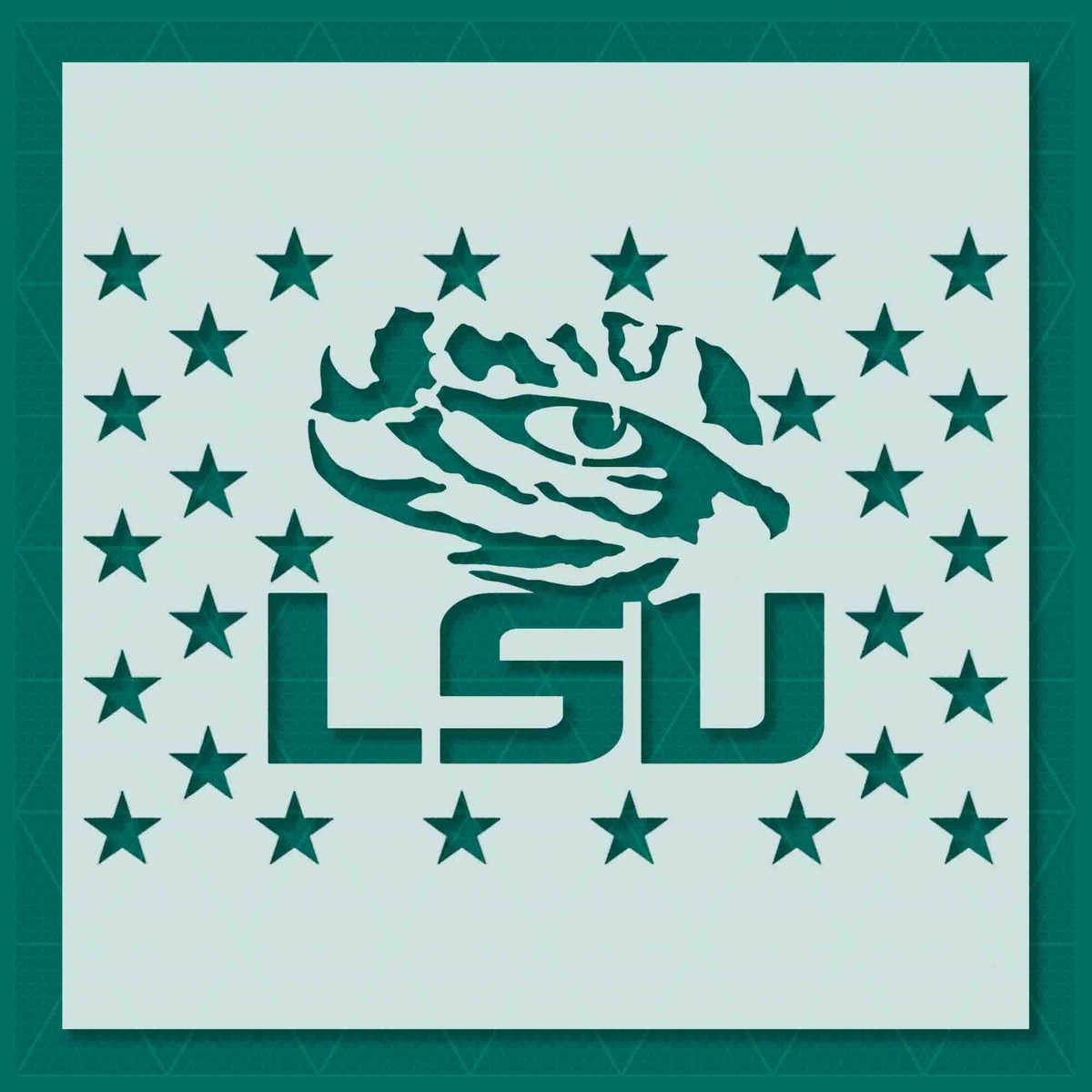 Lsu Tiger Paw Stencil