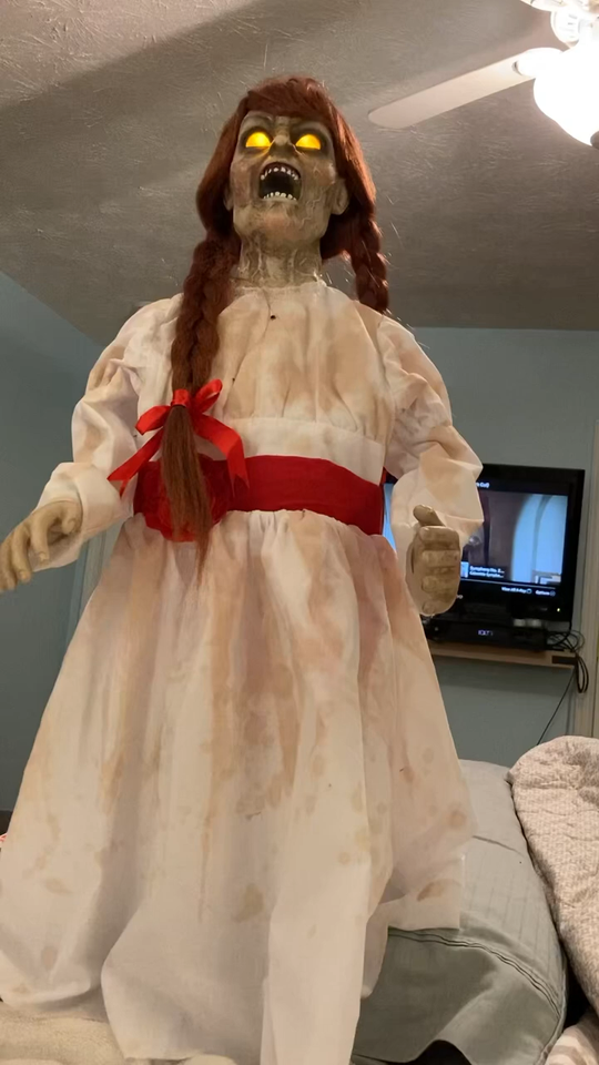 Animated Evil Haunted Doll Annabelle Animated Halloween Prop | eBay