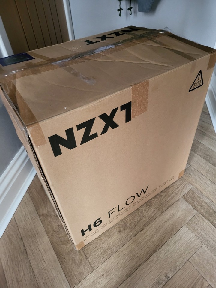 NZXT H6 Flow Compact Dual-Chamber Mid-Tower ATX PC Case – High Airflow ...