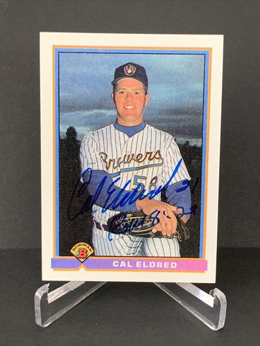 CAL ELDRED 1991 BOWMAN RC Signed Autographed Baseball Card 56 | eBay