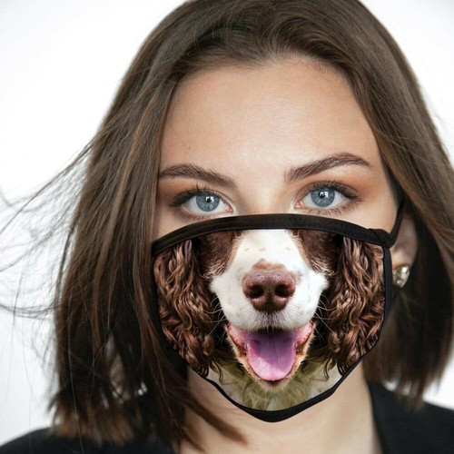 English Springer Spaniel FACE MASK Cover Your Face Dog Breed Masks ...