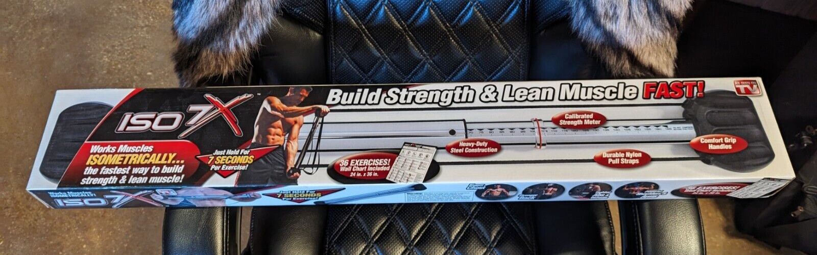 ISO 7X Muscle Body Building Workout Bar Isometric Gym Exercise As Seen ...